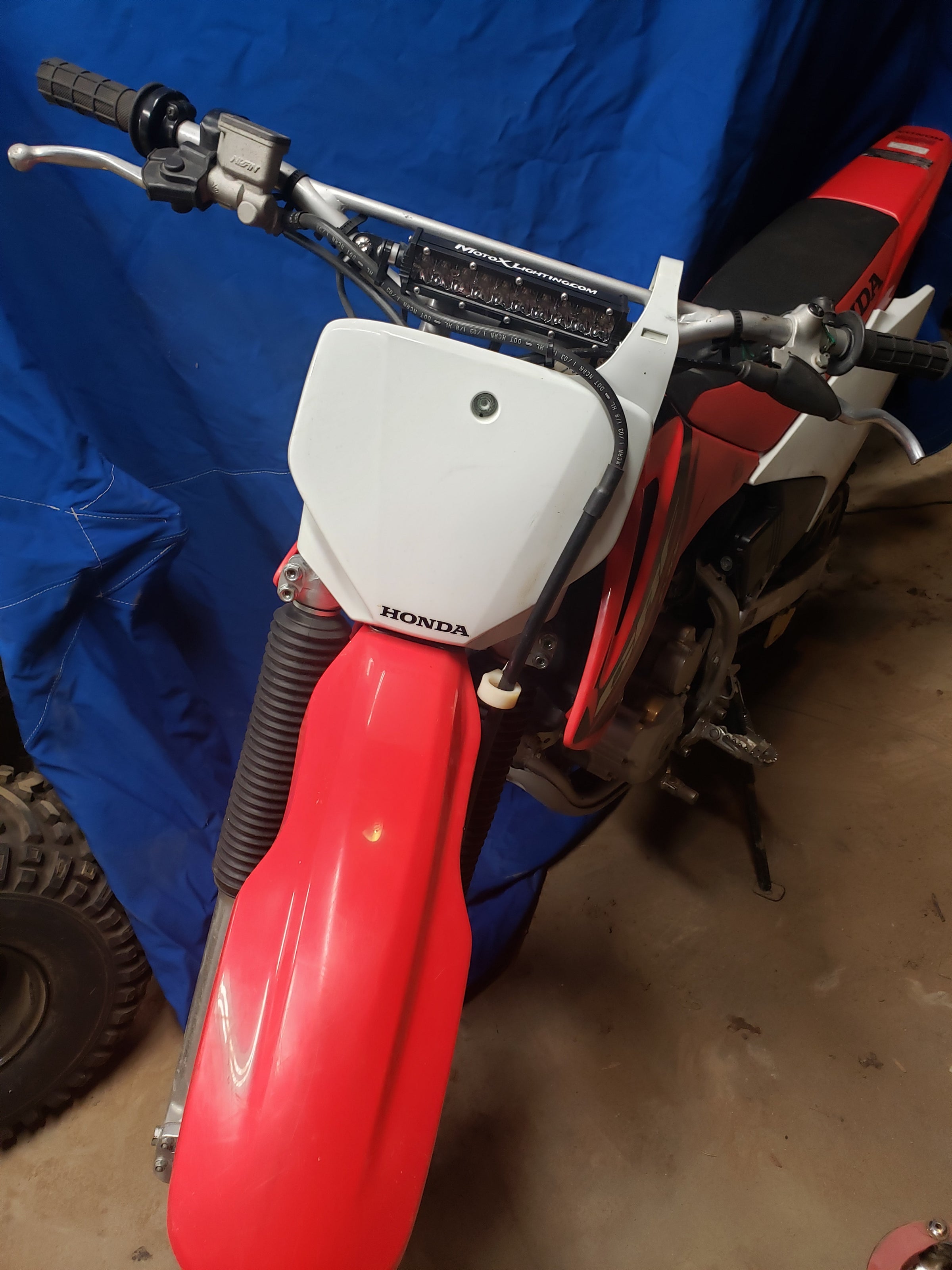 Custom Honda CRF250F plug-n-play led headlight light bar lighting kit ...