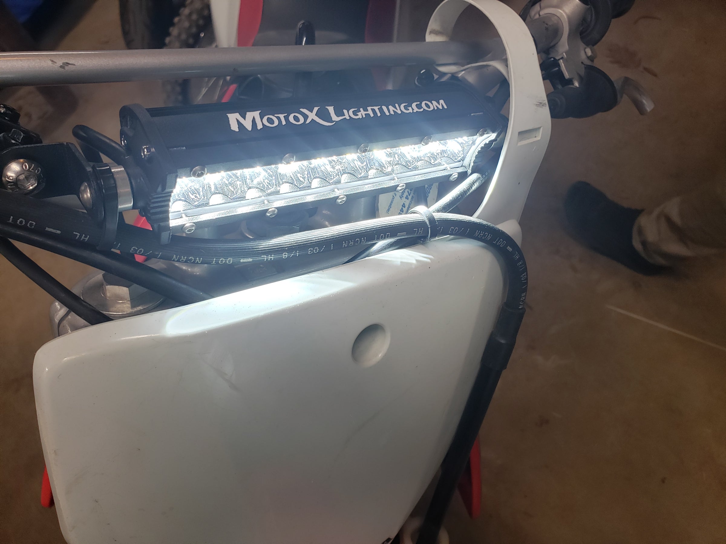 Custom Honda CRF250F plug-n-play led headlight light bar lighting kit ...