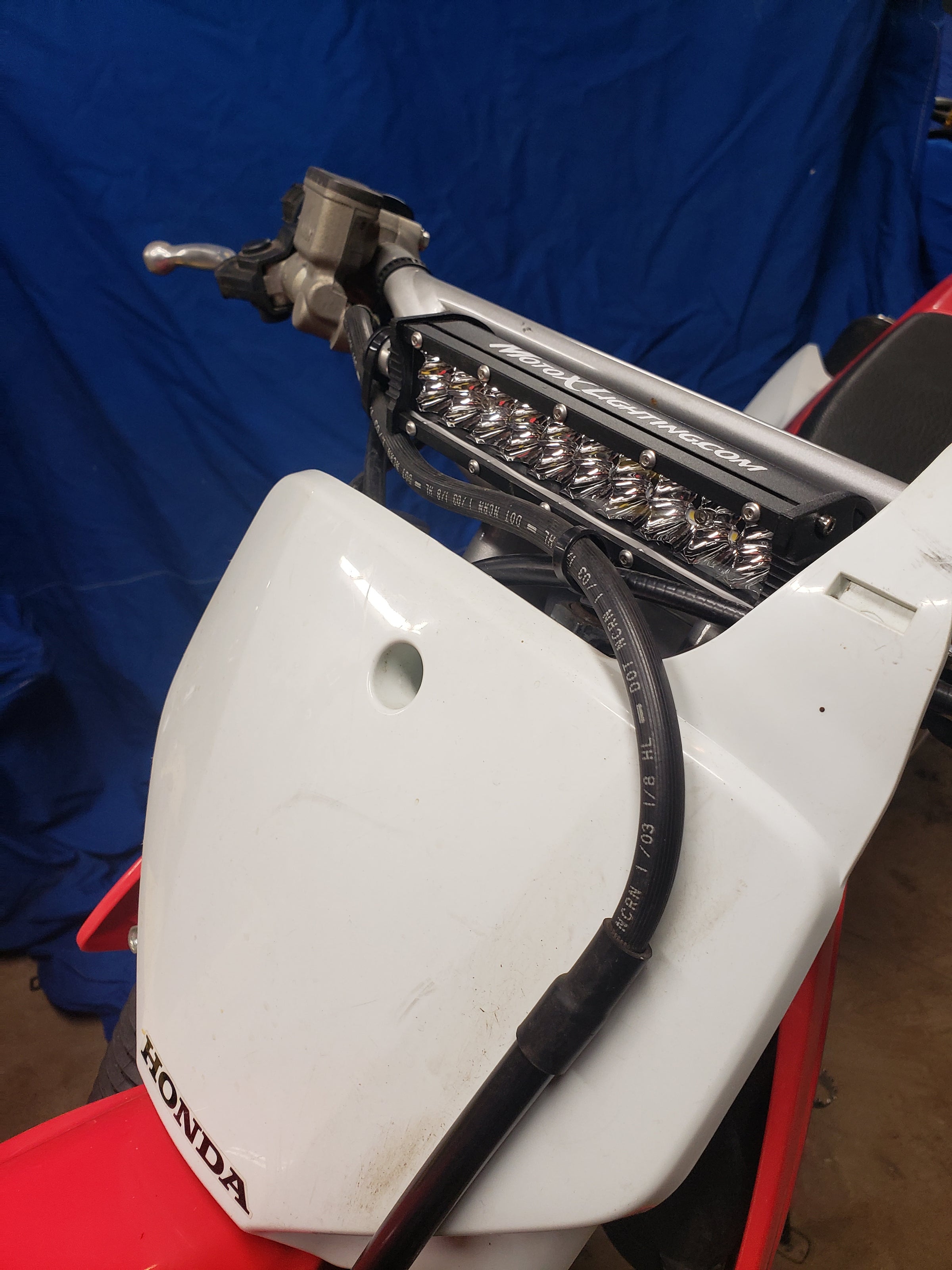 Custom Honda CRF250F plug-n-play led headlight light bar lighting kit ...